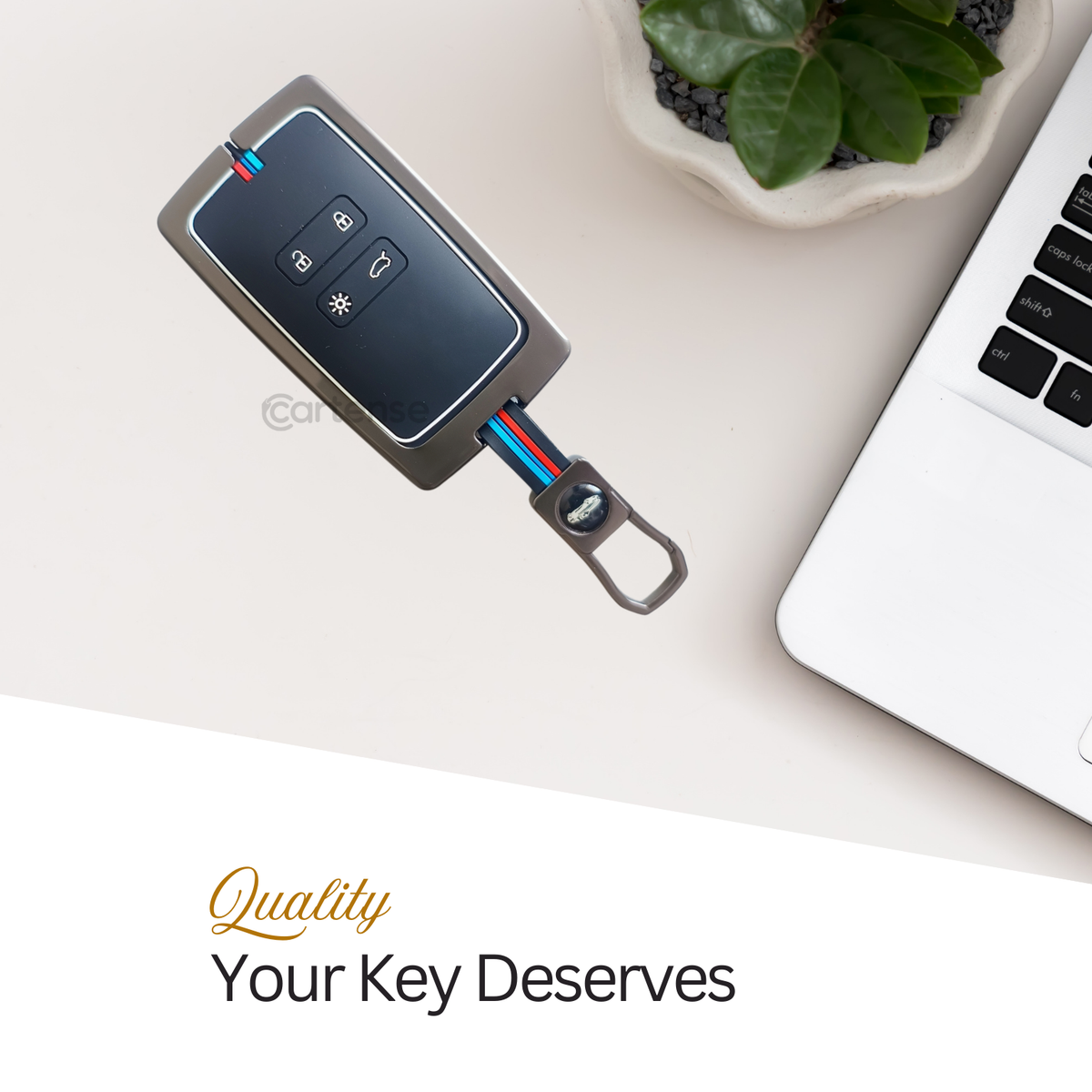 Metal Silicon Key Cover For Renault Triber, Kiger | 4 Button Smart Key ...