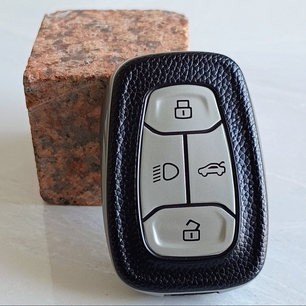 TPU Leather Car Key Cover For TATA Punch, Tiago, Altroz, Nexon, Harrie ...